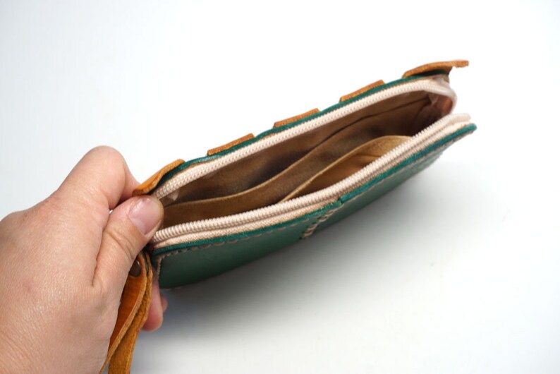 Cat pouch Cat small wallet Leather wristlet clutch phone | Etsy