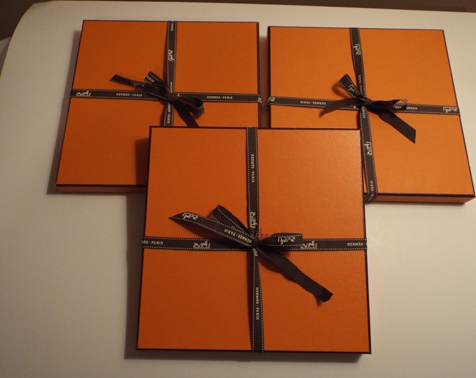 Lot of 3 Hermes Scarf Boxes for Carre 90 Cm Scarf Hermès - Etsy