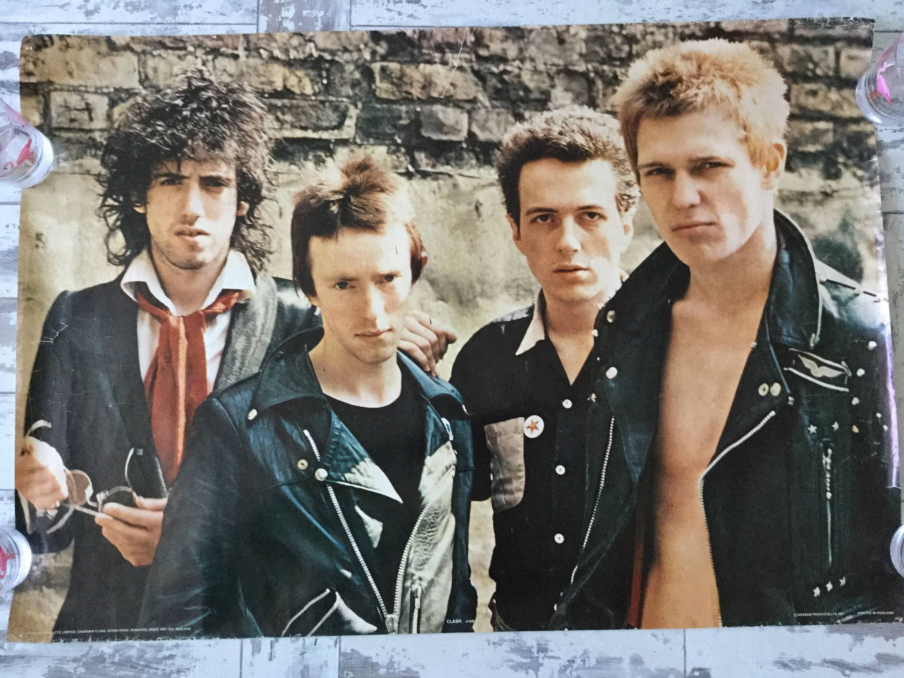 Rare Clash Poster. The clash legendary punk band. 1981 Anabus | Etsy