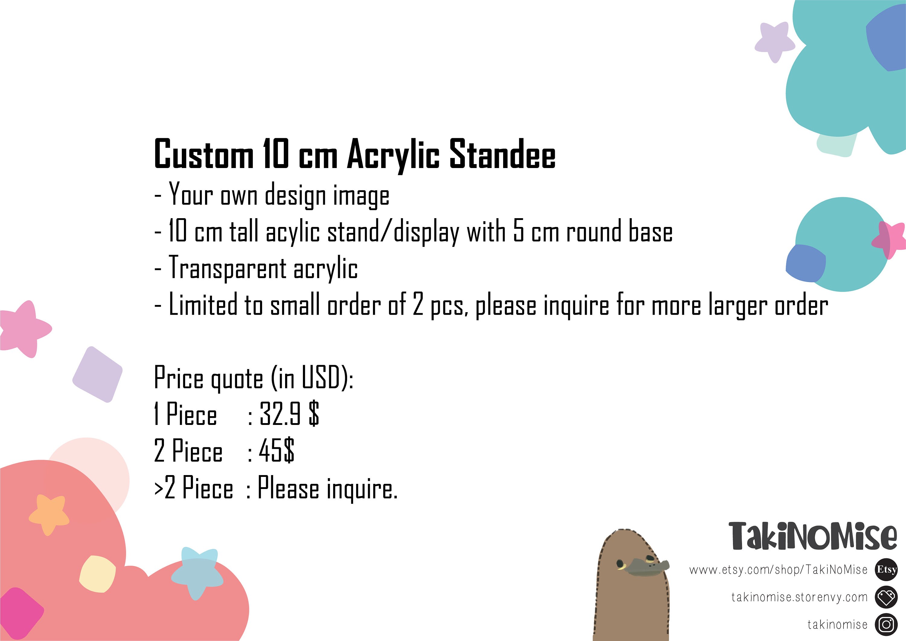 Personalized Acrylic Standee - Etsy