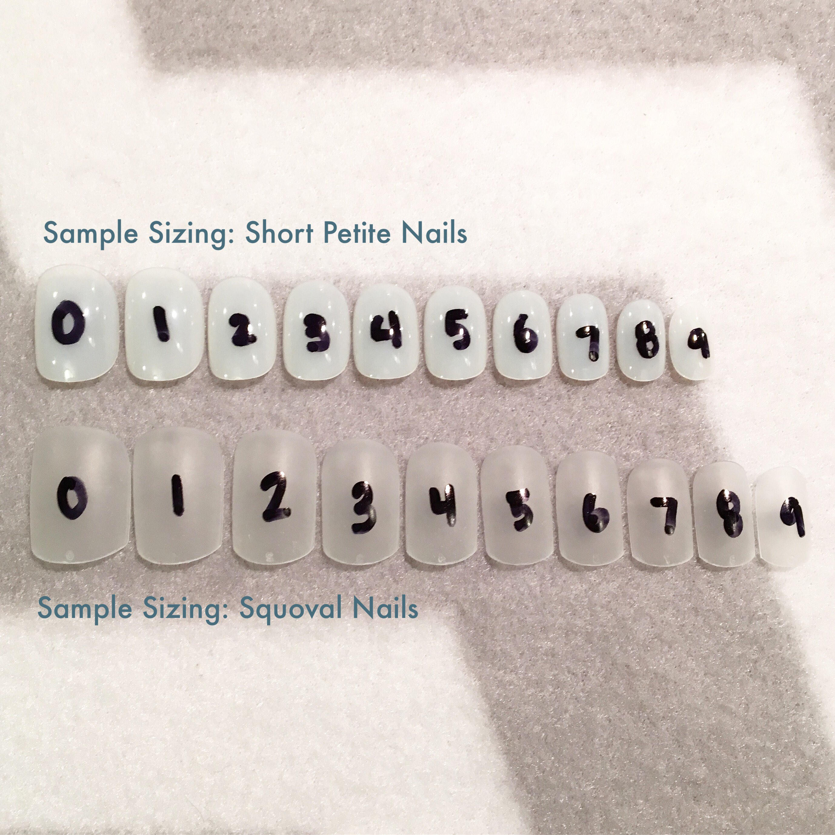 Sample Size Nail Set Faux Nails Fake Nails Sample Nails - Etsy