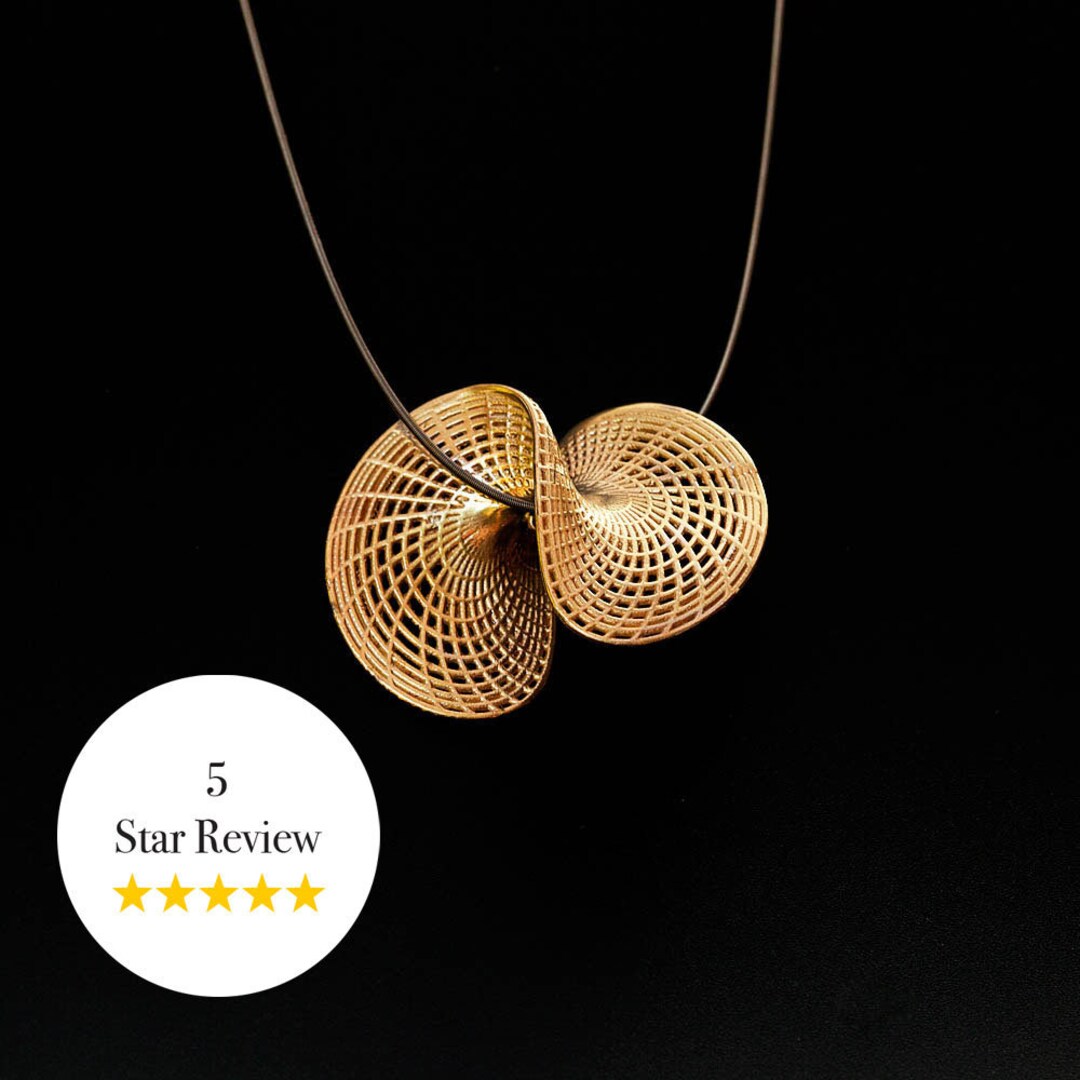 Unique Statement Contemporary Gold Pendant 14k Gold Pendant for Women ...