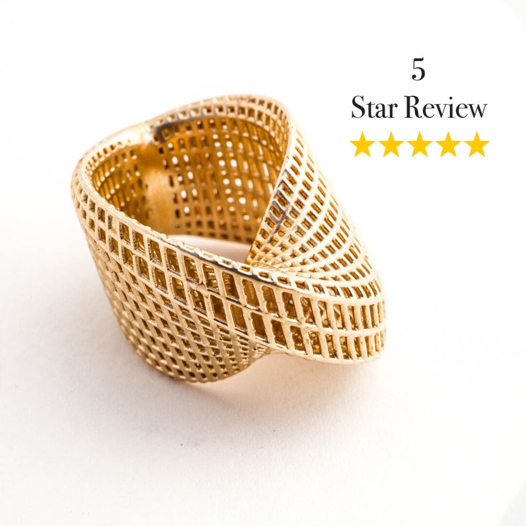 14k Gold Mobius Ring Contemporary Fine Jewelry - Etsy