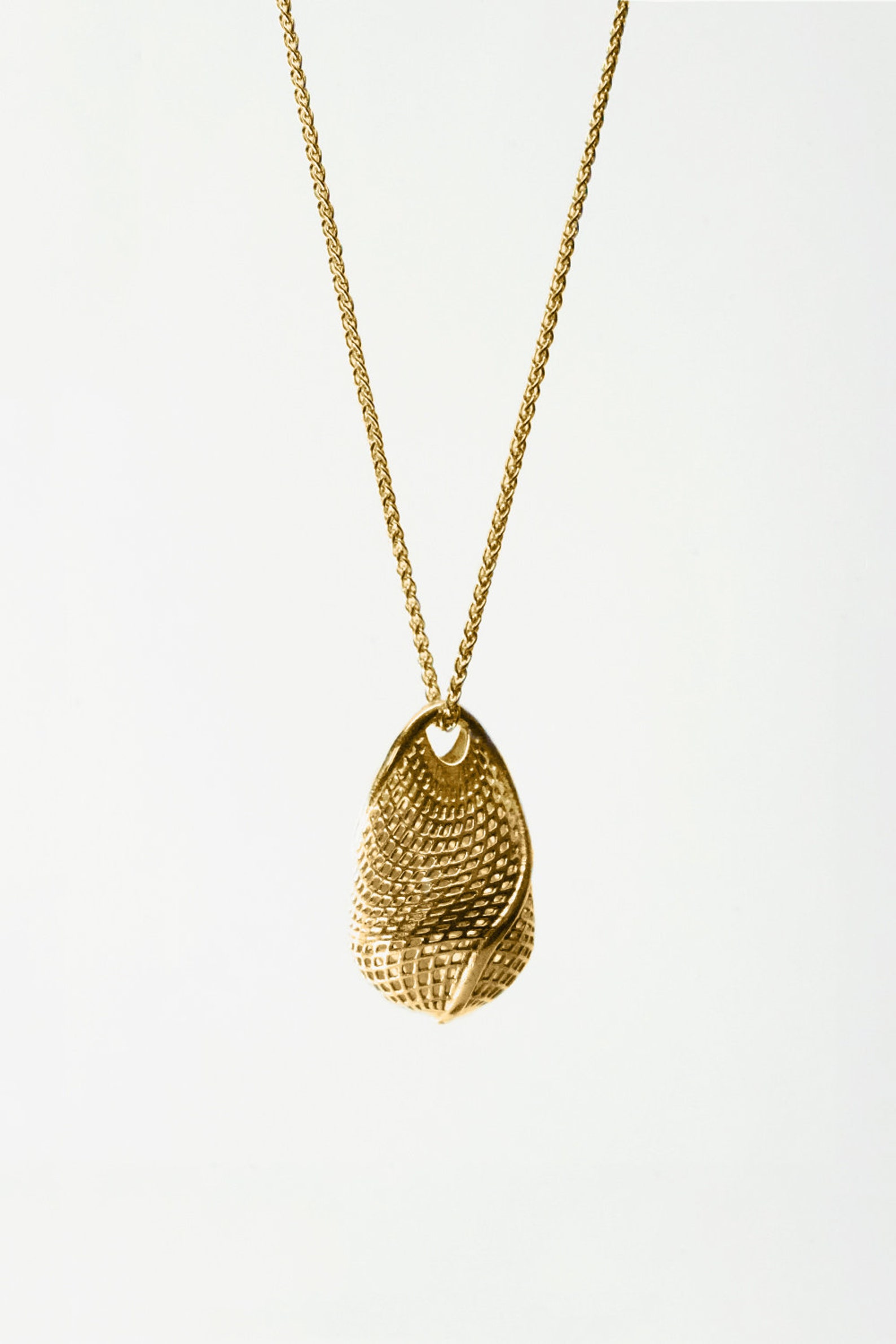 18k Gold Drop Pendant | Modern Pendant for Women | Statement Pendant ...