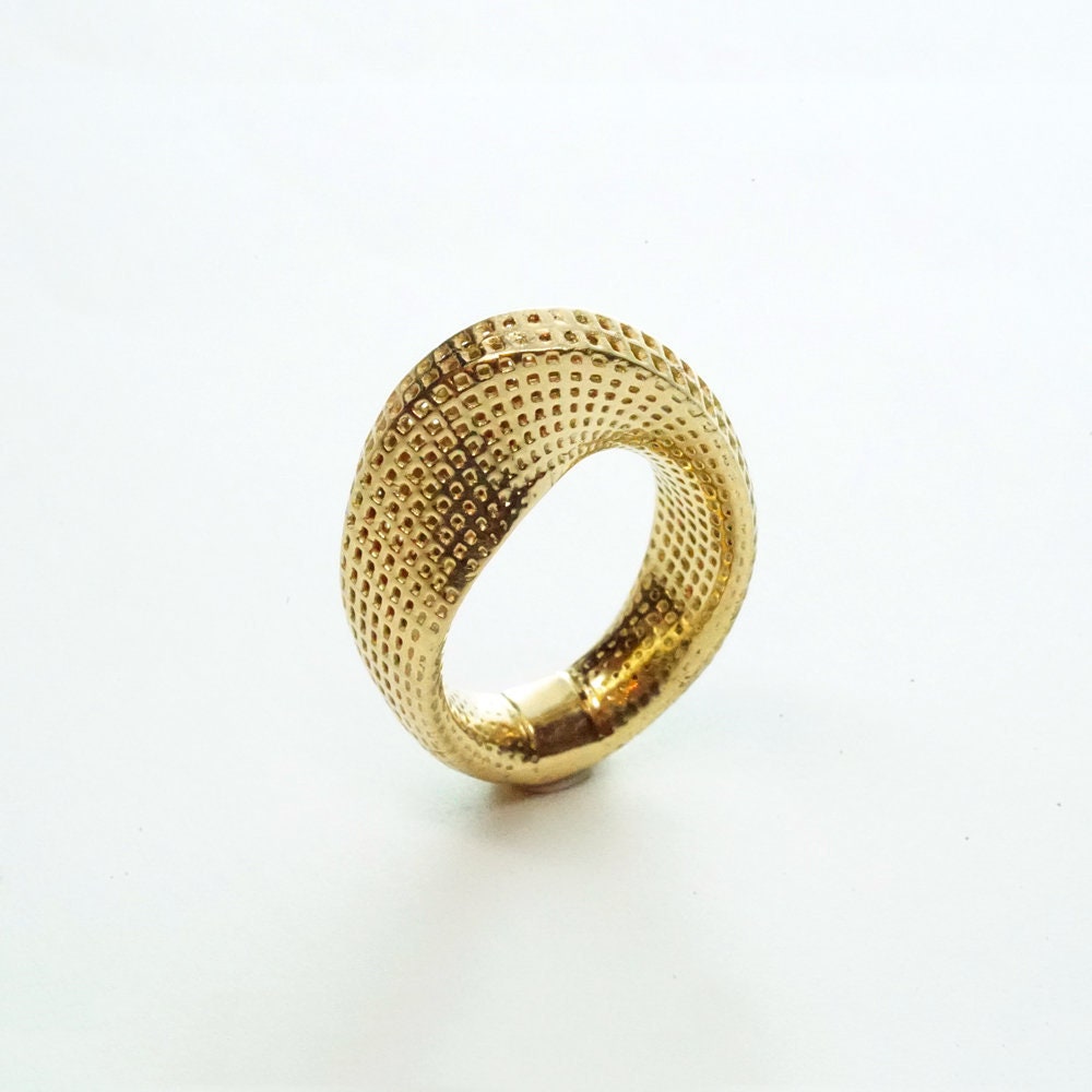 14k Gold Gold Mobius Ring Modern Geometric Unique - Etsy
