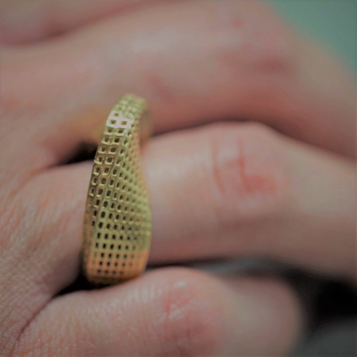 14k Gold Gold Mobius Ring Modern Geometric Unique - Etsy