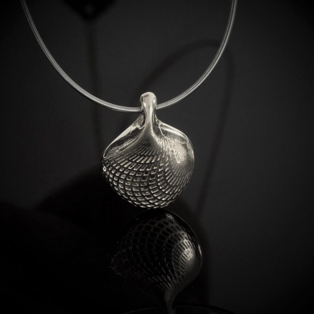 Sterling Silver Pendant for Women | Unique Sculptured Pendant | Silver ...