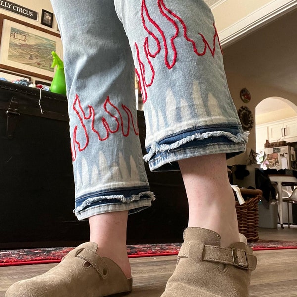 Flame Jeans - Etsy