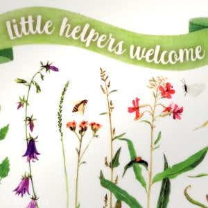 Nanny's Garden Sign, Little Helpers Welcome Plaque, Birthday Gift for ...