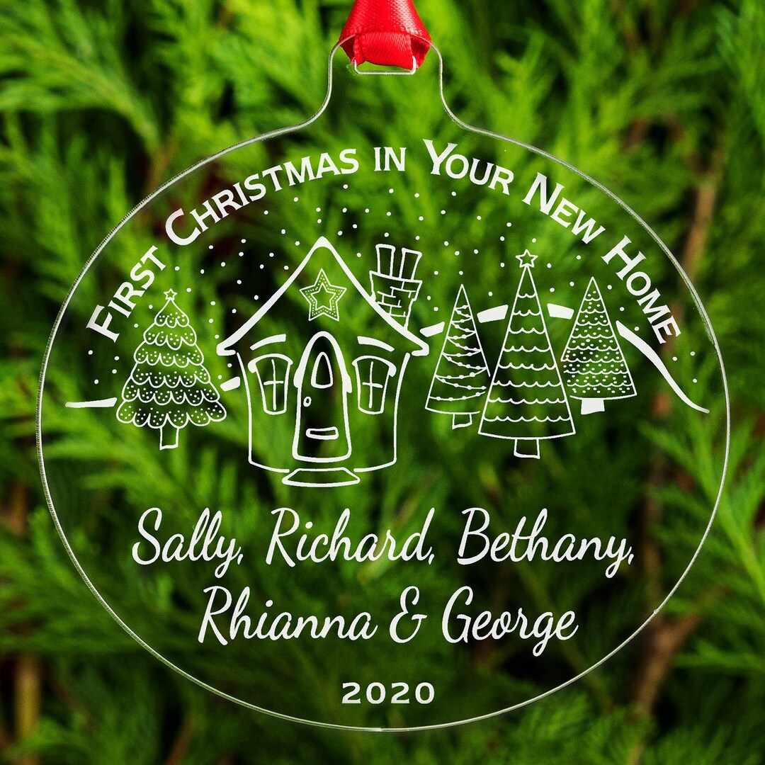First Christmas in Your/our New Home Christmas Bauble 1st Xmas ...