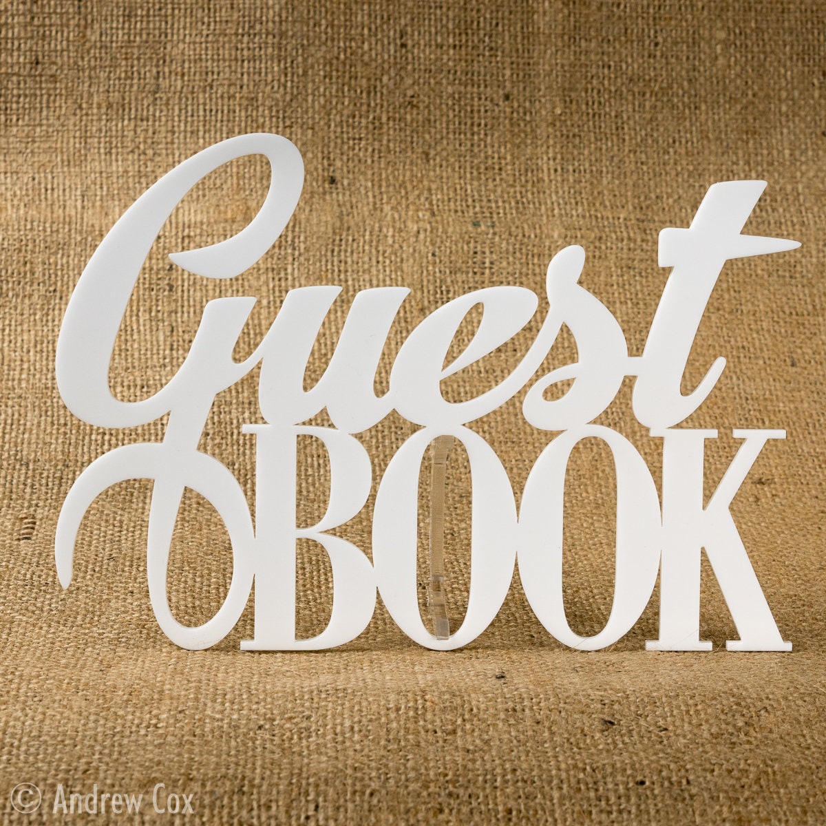 Guest Book Wedding Sign Free Standing Wooden Table | Etsy