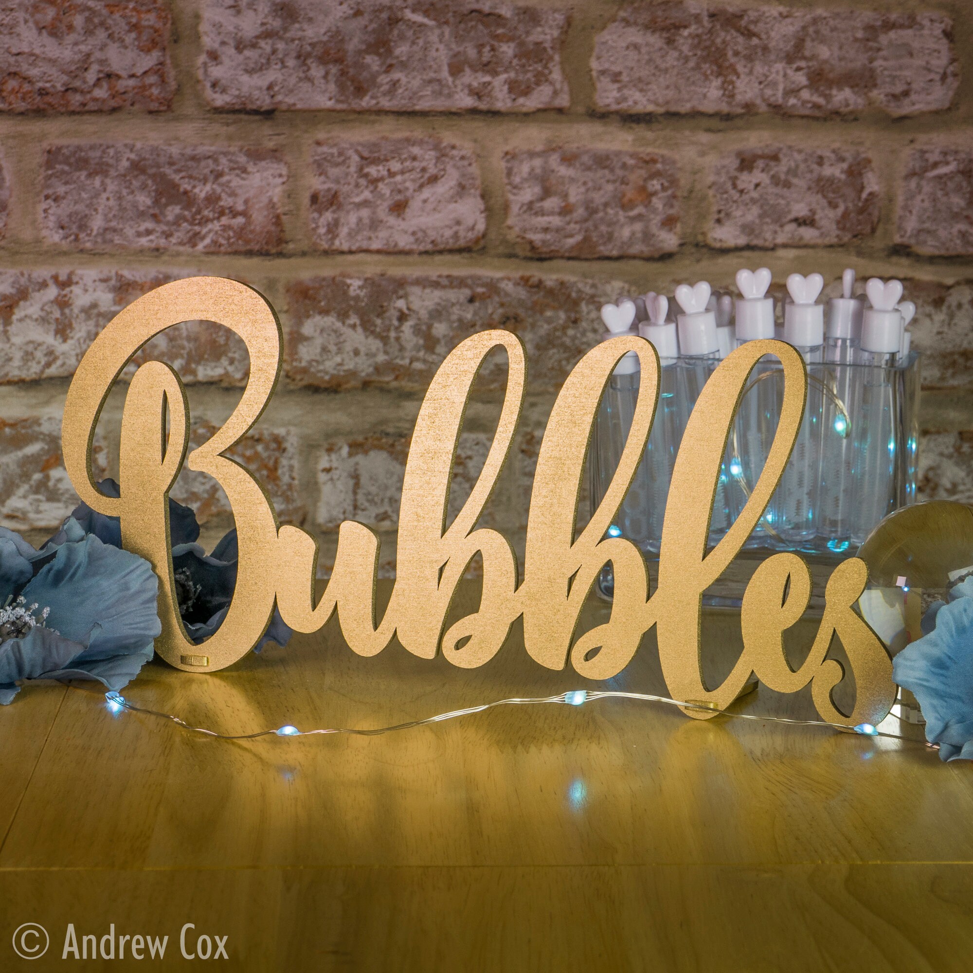 Confetti and Bubbles Free Standing Wedding Table Signs 30cm - Etsy UK