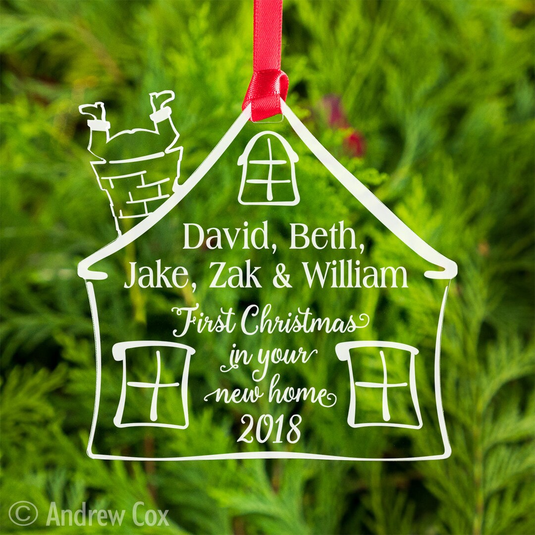 First Christmas in New Home Ornament Personalised First Christmas in ...
