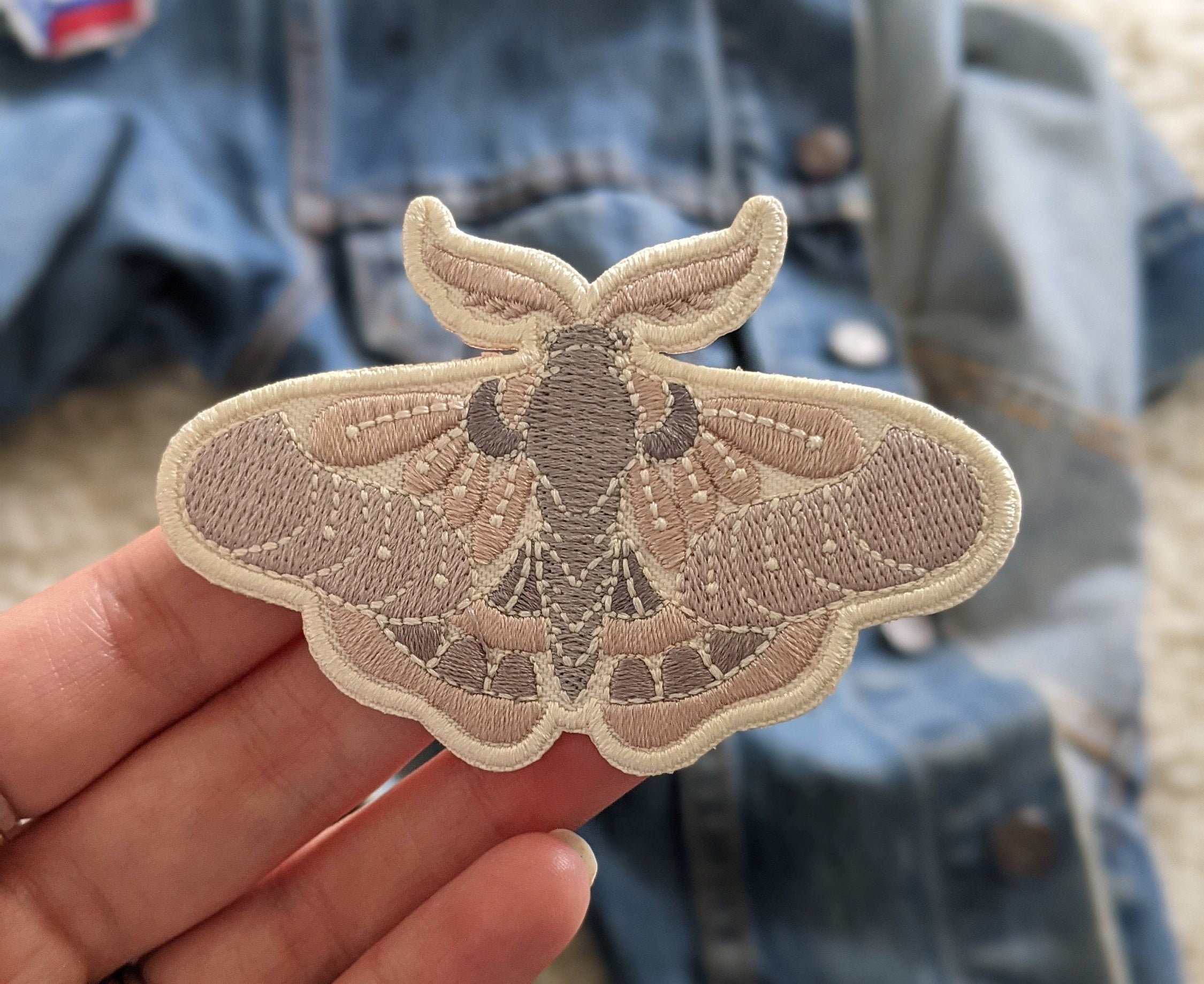 Pastel Moth Patch | Etsy