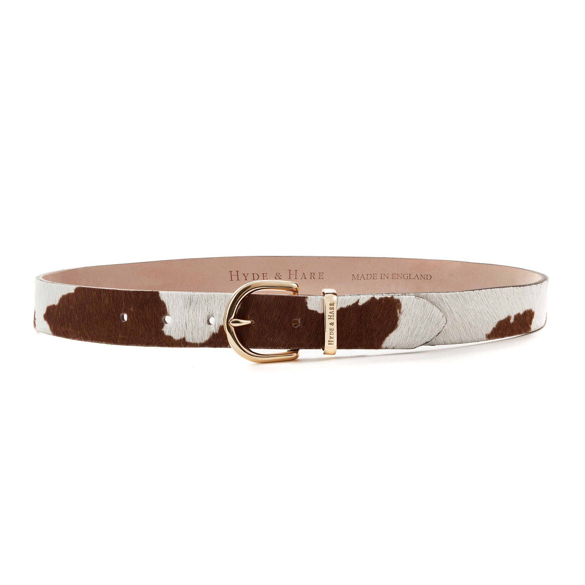 The Belmont Cowhide Belt - Etsy
