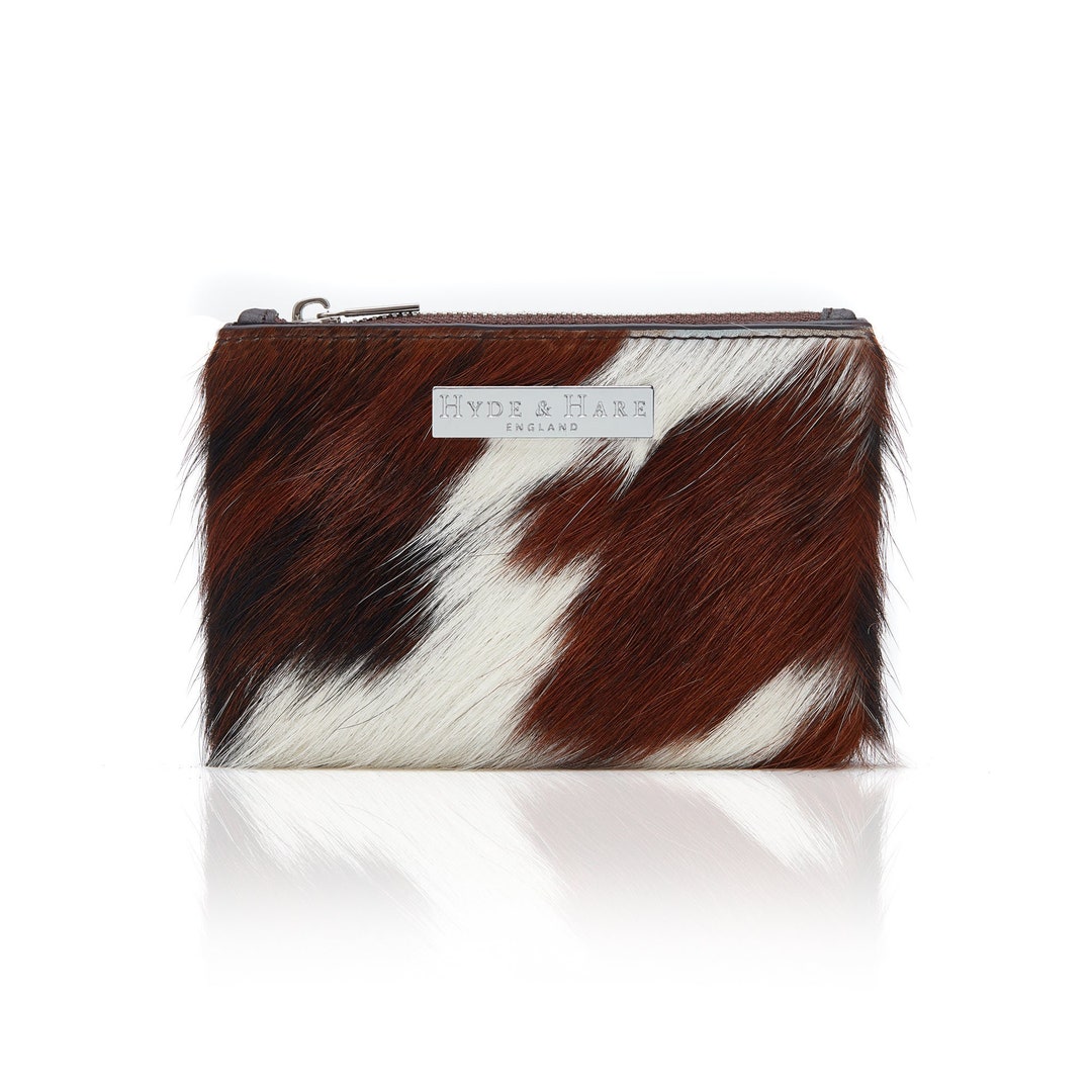 Cowhide Coin Purse | Cowhide Purse | Made in England - Etsy