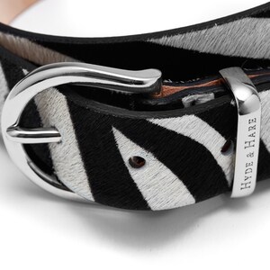 The Belmont Cowhide Belt - Etsy