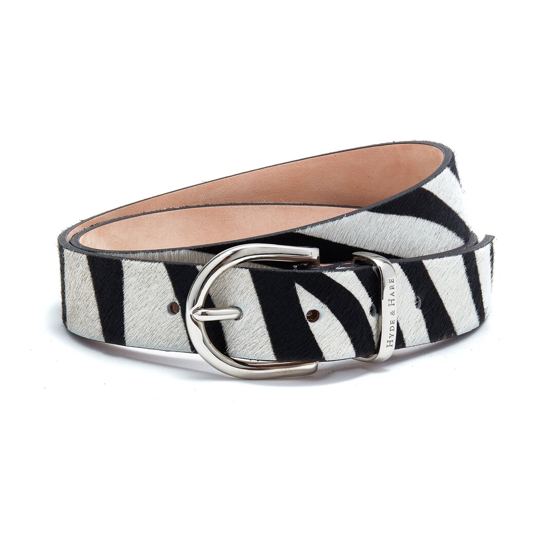 The Belmont Cowhide Belt - Etsy