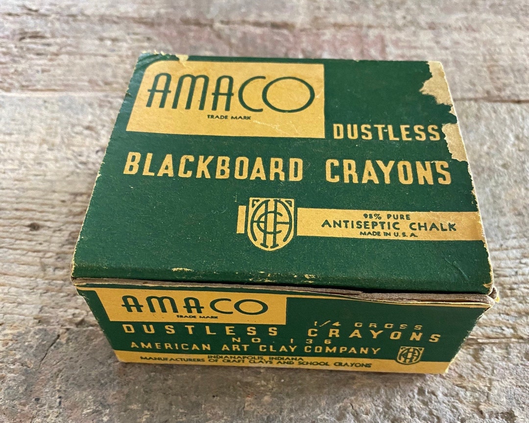 Amaco Vintage Chalk dustless Crayons - Etsy Amaco Vintage Chalk dustless Crayons - Etsy