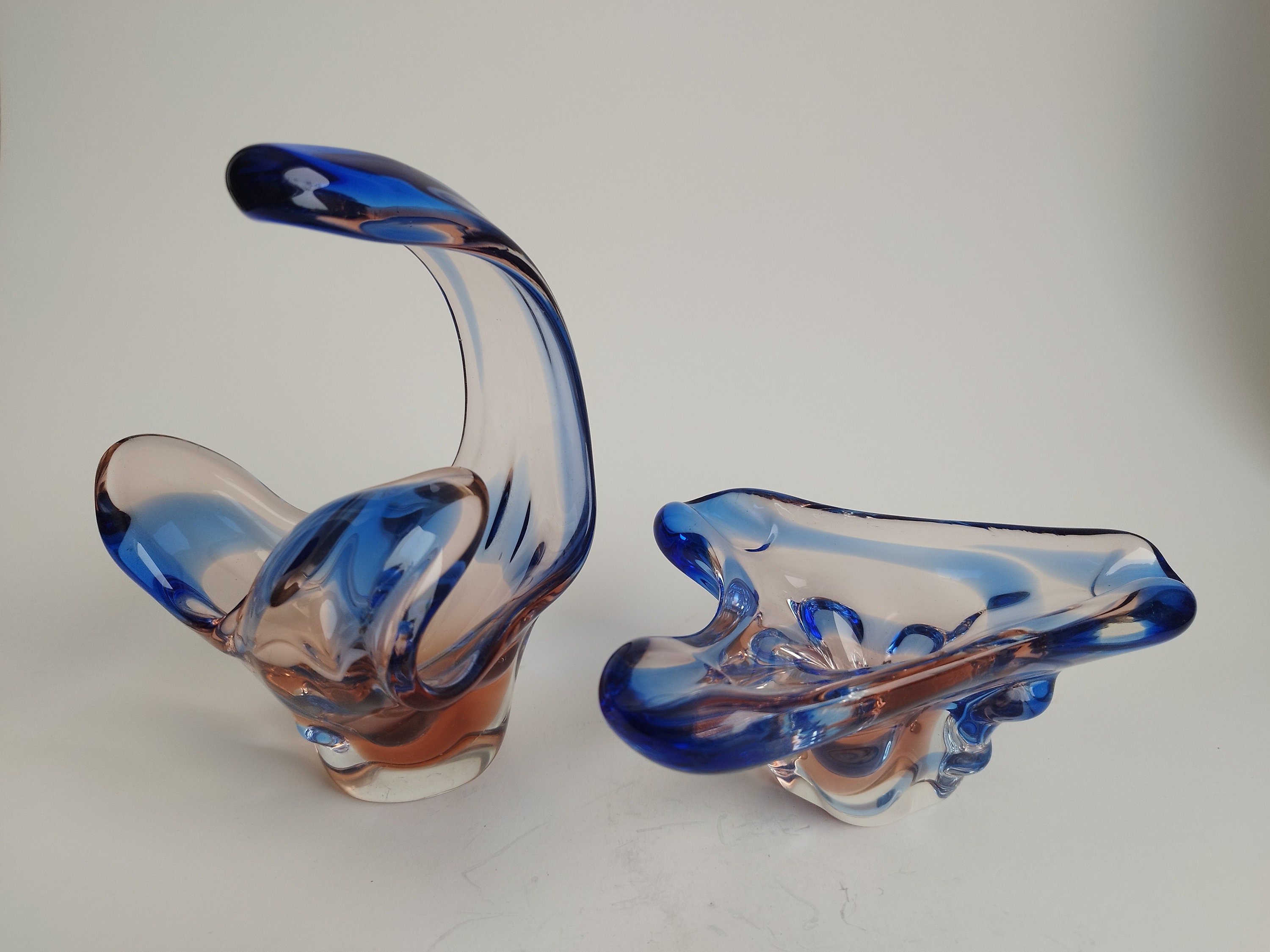 Frantisek Zemek NIAGARA Vase and Bowl, 1960s Czech Glass - Etsy