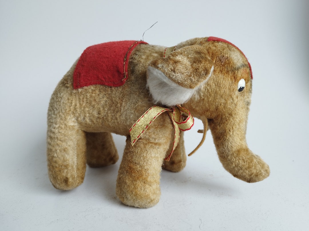 Antique Stuffed Animals German Circus Elephant, Stuffed Mohair, Steiff ...