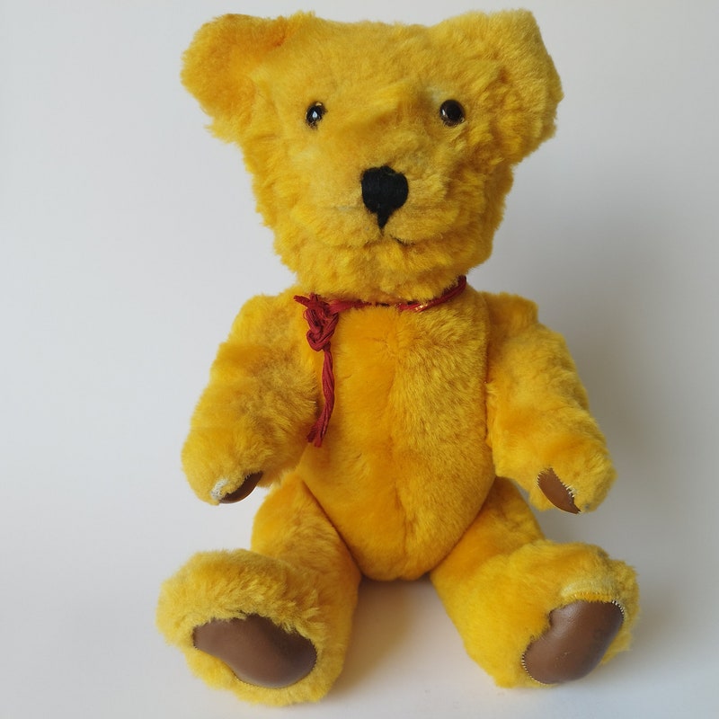 Yellow Teddy Bear - Etsy