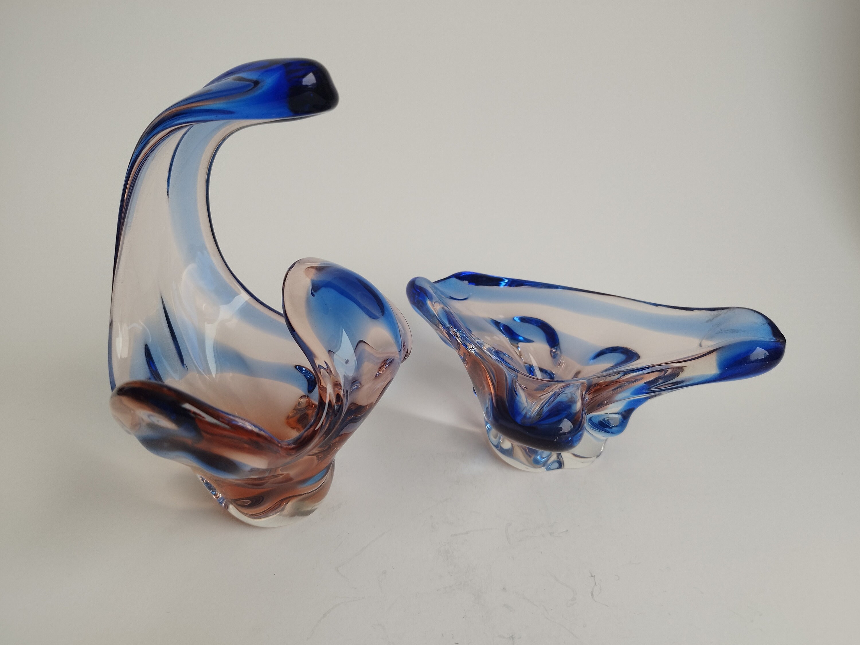 Frantisek Zemek NIAGARA Vase and Bowl, 1960s Czech Glass - Etsy