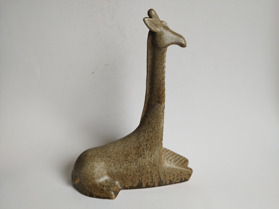 Vintage Ceramic Giraffe Sculpture 27 Cm, Matt Glaze, Scandinavian ...