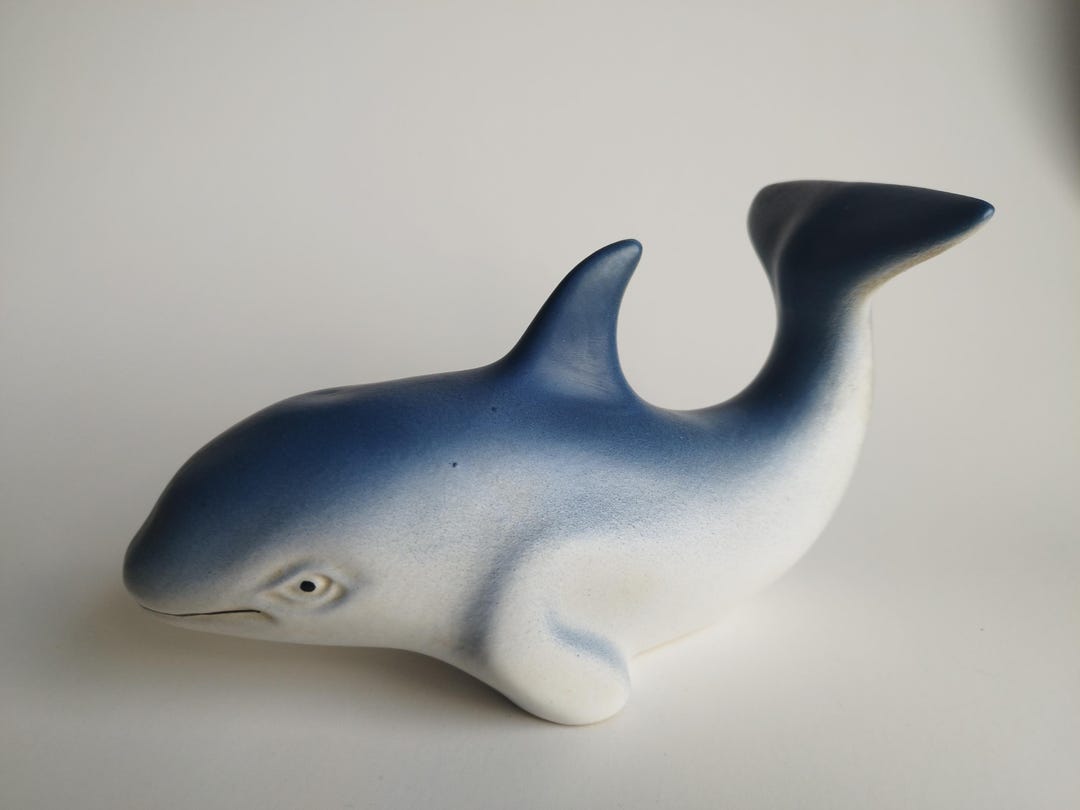 Wild Animals - Ceramic Whale / Dolphin, Vintage 1980s German Pottery - Etsy