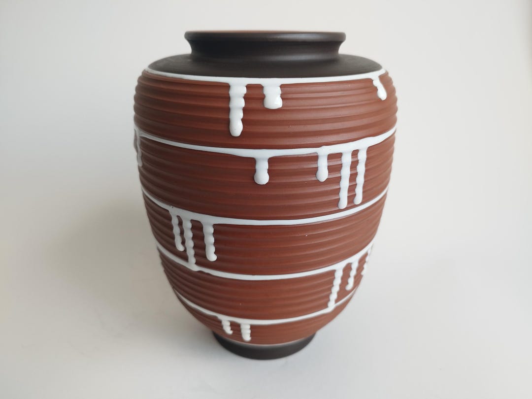 ILKRA Edelkeramik Vase Palermo, J. L. Knodgen, Handmade, 1960s German ...
