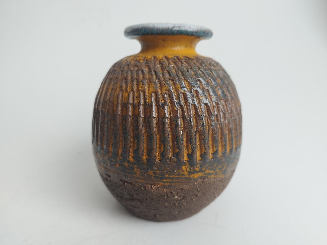 Swedish Pottery Chamotte Vase, Probably by Gunnar Nylund, Mid Century ...