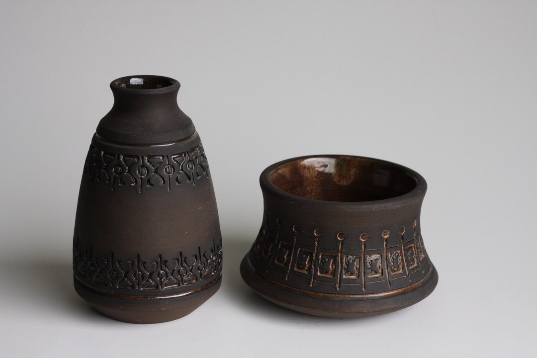 Mid Century 1960s Ulla Winblad for Alingsas Keramik Sweden Handmade ...