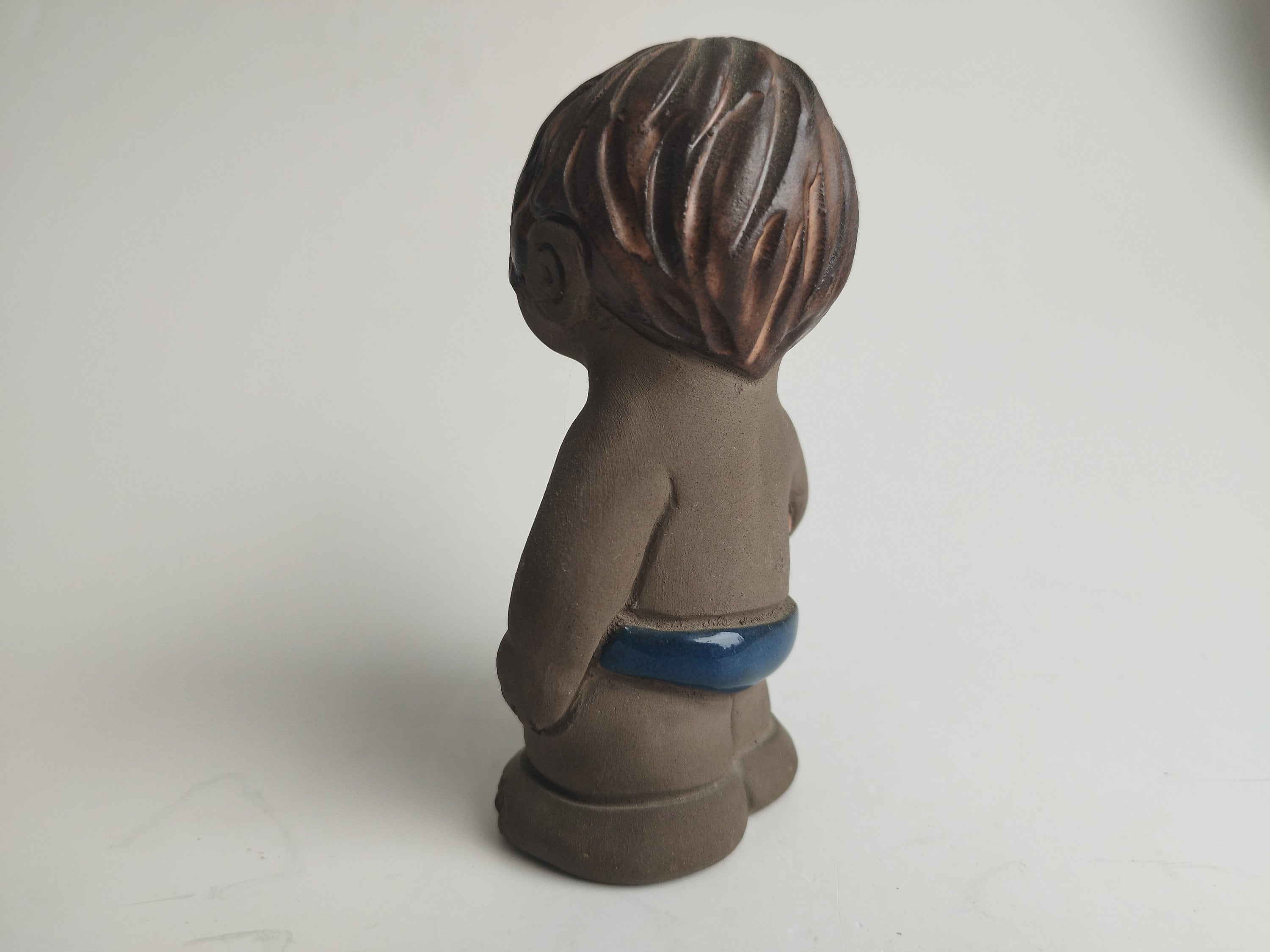 Swedish Elbogen Keramik Handmade Boy Figurine, Vintage 1960s ...