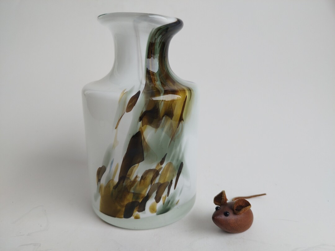 PER LUTKEN for HOLMEGAARD "cascade" Vase, Signed, Mid Century 1970s ...