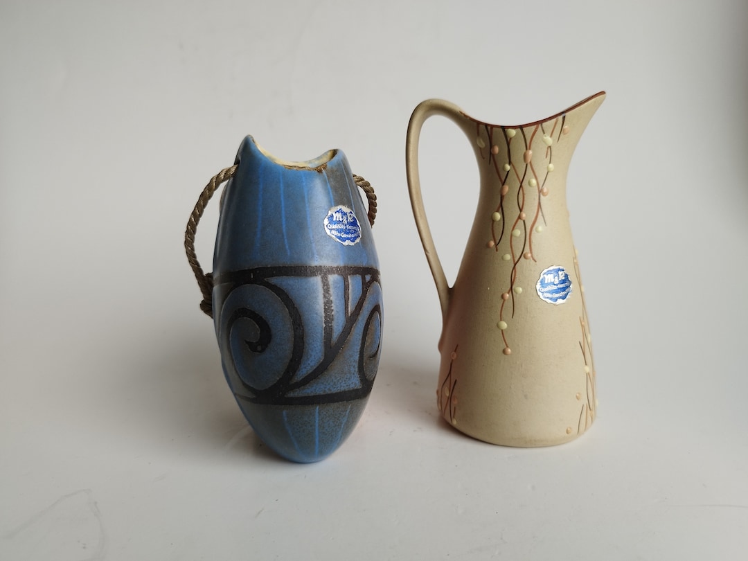 Mid Century Keramik Marzi & Remy Ceramic Vases, Set of 2, West German ...