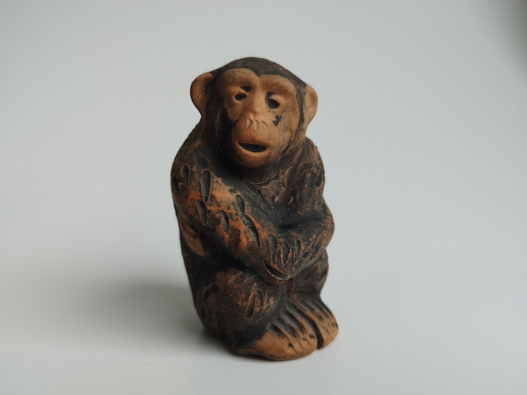 Swedish TILGMANS Keramik Monkey Figurine, Handmade, 1970s Scandinavian ...
