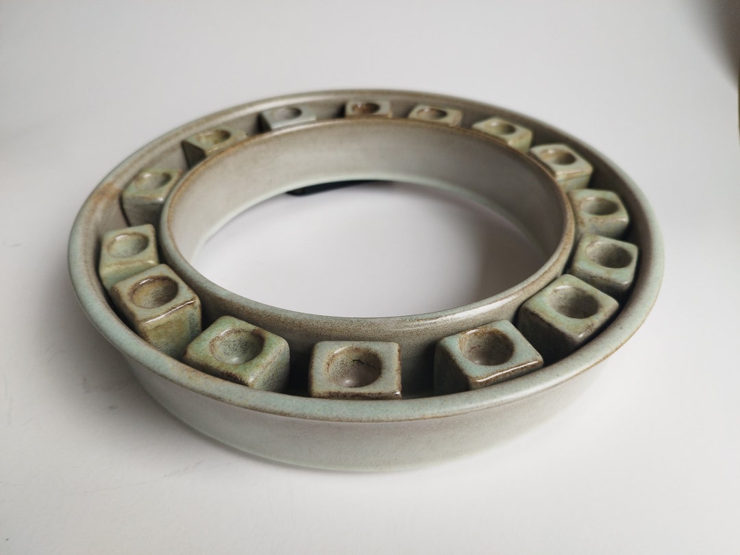 Hildegard & Peter Delius Keramik Hameln Large Candleholder Wheel ...