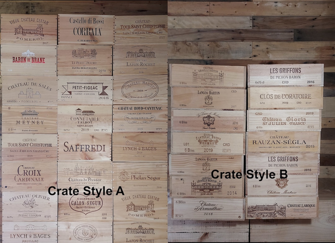 Wine Crates From Various Wineries Wine Boxes - Etsy