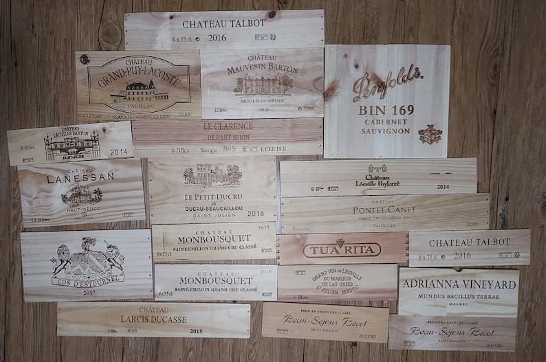 Wine Crate Panels - Various Quantities - Sides, Ends and Tops From ...