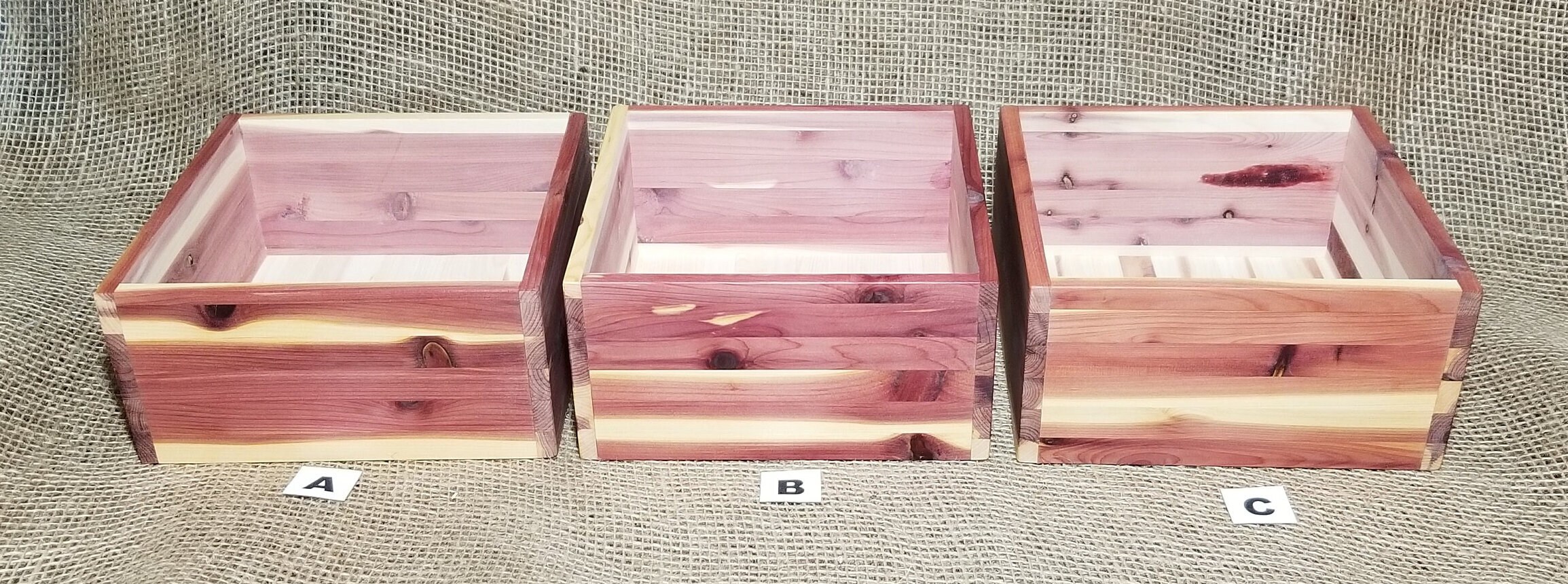 7 X 7 X 3 1/2 RED Cedar Box Jewelry Box Square Wooden Box - Etsy