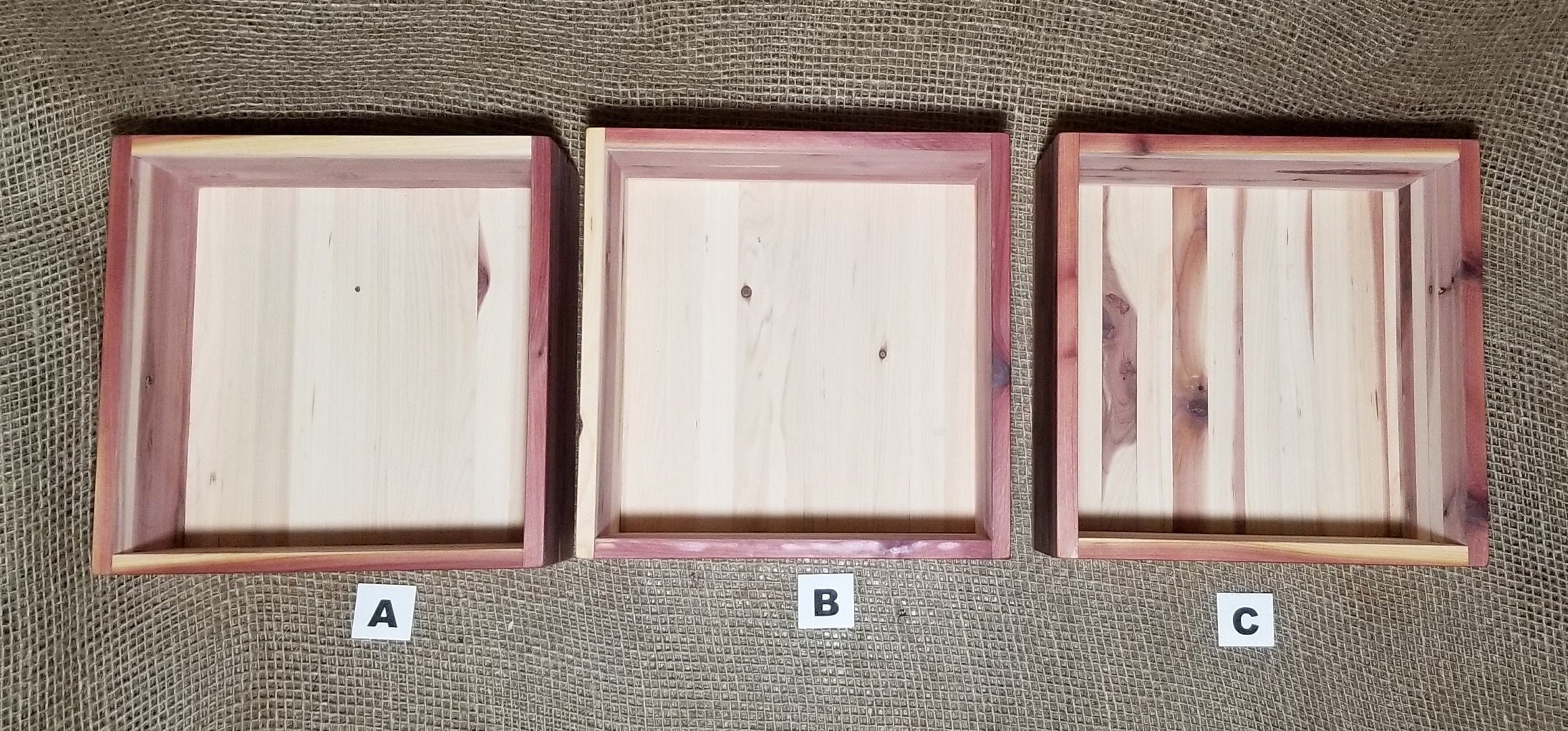 7 X 7 X 3 1/2 RED Cedar Box Jewelry Box Square Wooden Box - Etsy