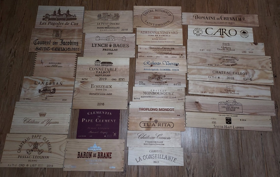 Wine Crate Panels - Various Quantities - Sides, Ends and Tops From ...