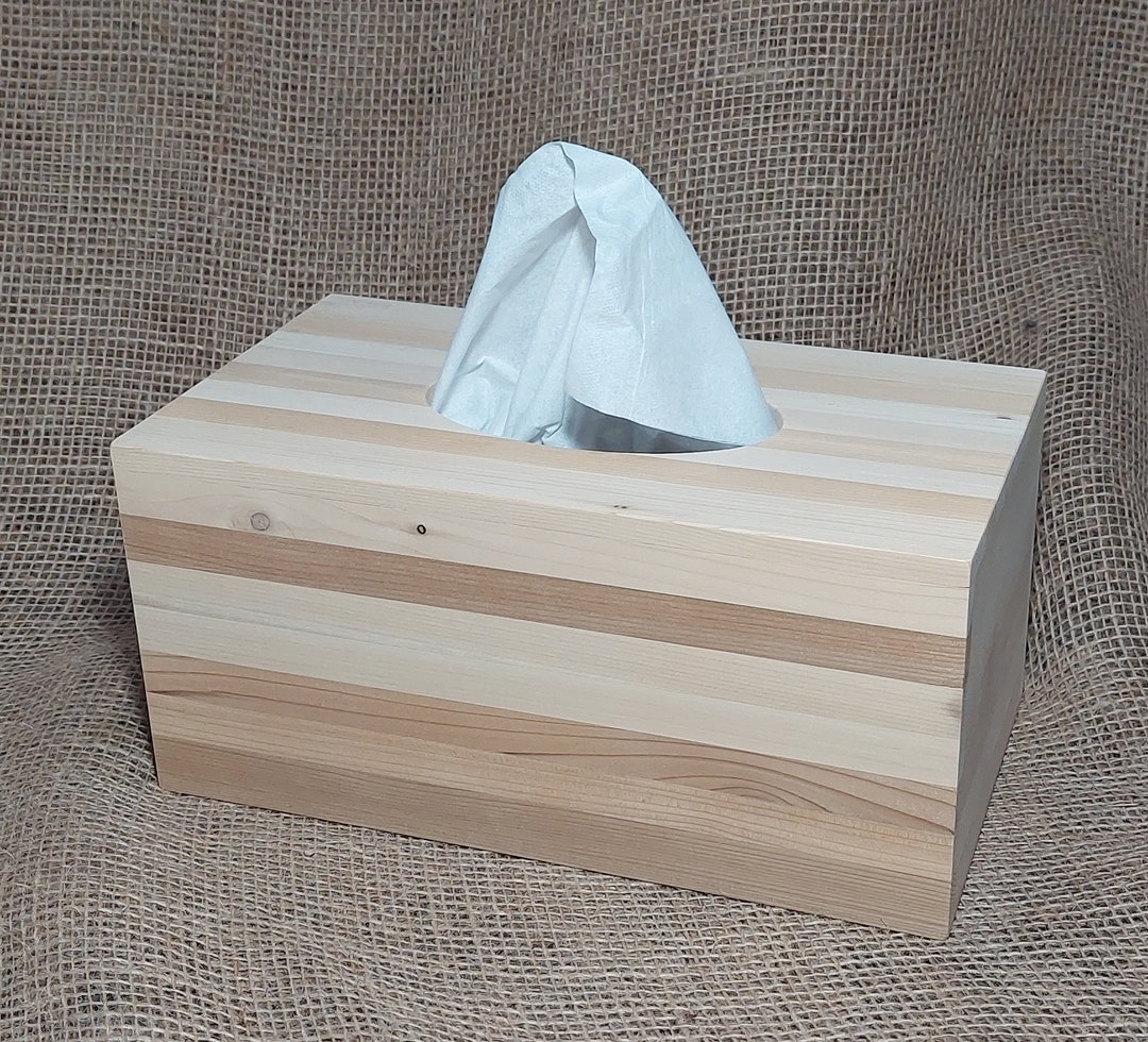 Rectangular Tissue Box Cover Tissue Box Holder Unfinished Cedar Box ...
