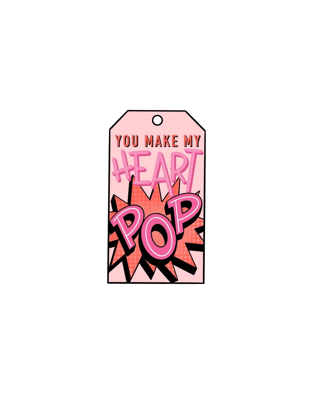 You Make My Heart POP Printable - Etsy