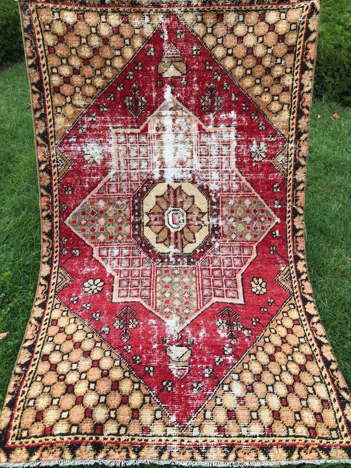 Bohemian Rugs Home Rugs Living Rug Vintage Wool Rug | Etsy