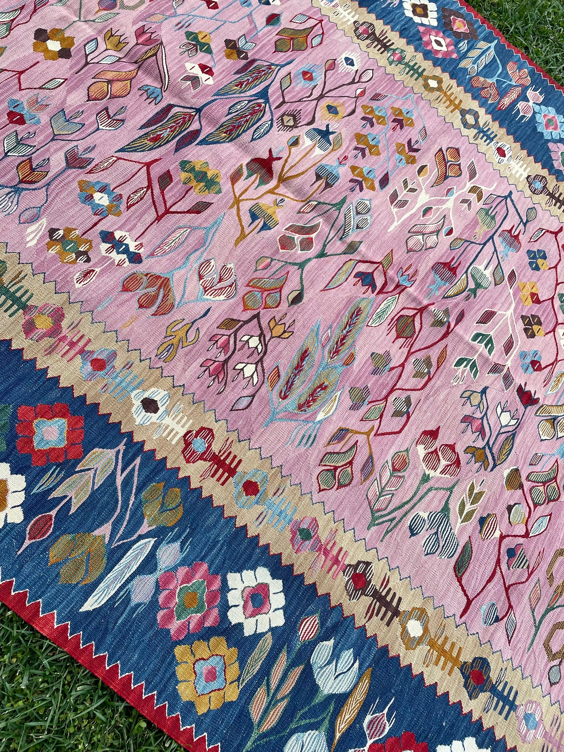 Vintage Pink Rug Turkish Pink Rug Pink Rug Oushak Rug - Etsy