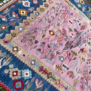 Vintage Pink Rug, Turkish Pink Rug, Pink Rug, Oushak Rug, Kilim Rug ...