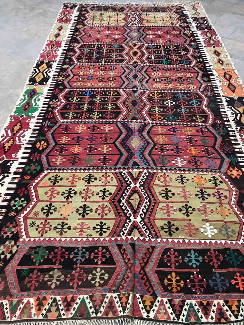Vintage Kilim Rug Area Kilim Rug Rug Runner Turkish Kilim | Etsy