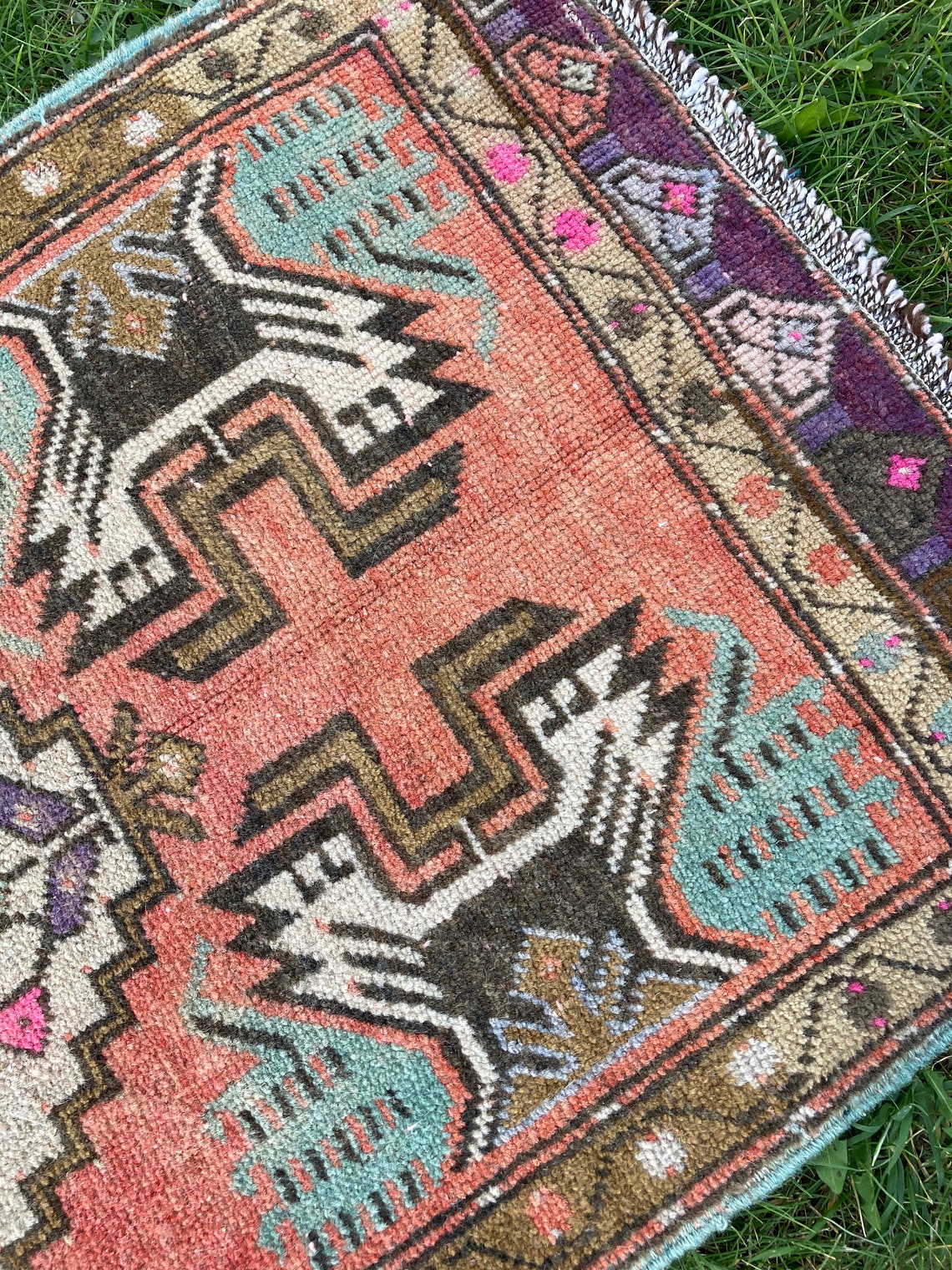 Oriental Outdoor Vintage Small Turkish Rugs Area Rug | Etsy