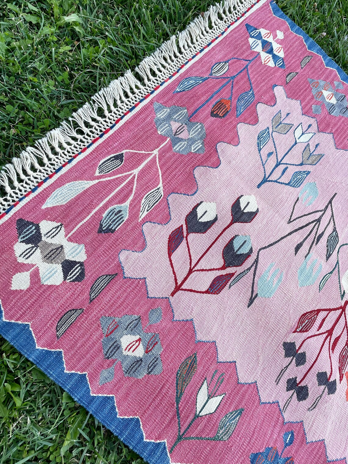 Handmade Pink Kilim Rug Wall Decor Rug Pink Rug Turkish - Etsy